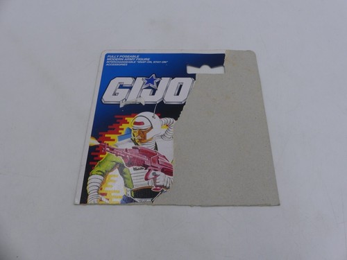 GI JOE DEEJAY CUT CARD BACK | eBay