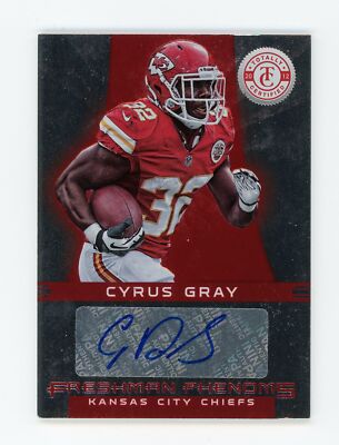 2012 Panini Totally Certified #117 Cyrus Gray Freshman Phenoms Auto 086 ...