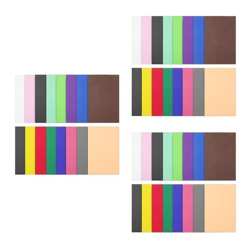 Set of 3 Foam Paper Sponge Colored Sheet for Crafts Vintage Journaling ...