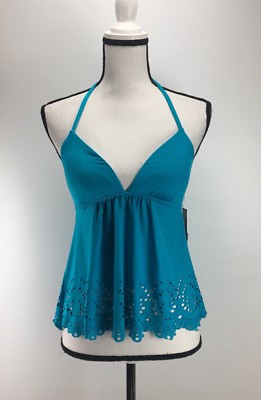 NWT Laundry Andalusian Sunset Flounce Tankini Top Size S Small Swimwear ...