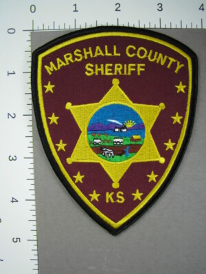 713 Kansas MARSHALL COUNTY SHERIFF Patch | eBay