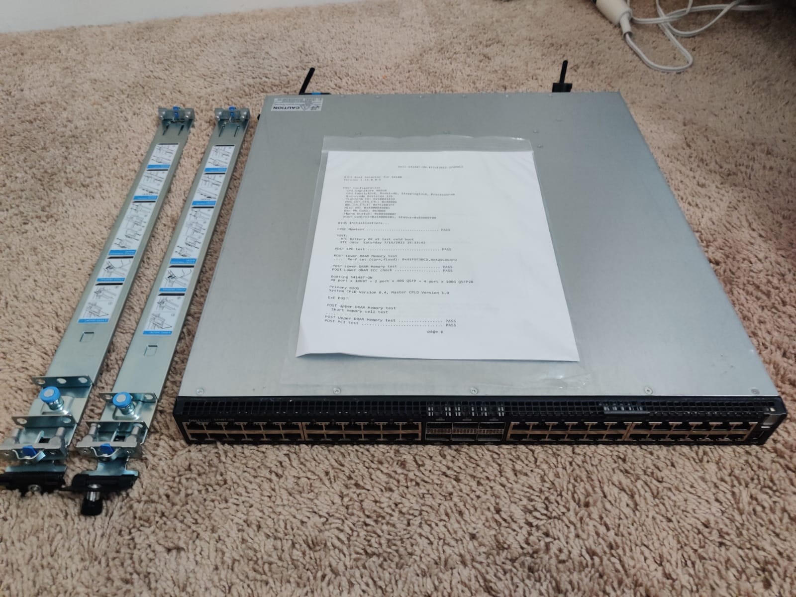 Dell S4148T-ON with dual power supply and Full Rack kits OS10 | eBay