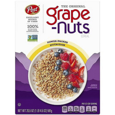 Post, Breakfast Cereal, Grapes Nut, 20.5 Oz | eBay