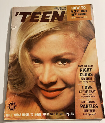 Teen Magazine April 1963 Sandra Dee Bobby Darin Hollywood Parties Great ...