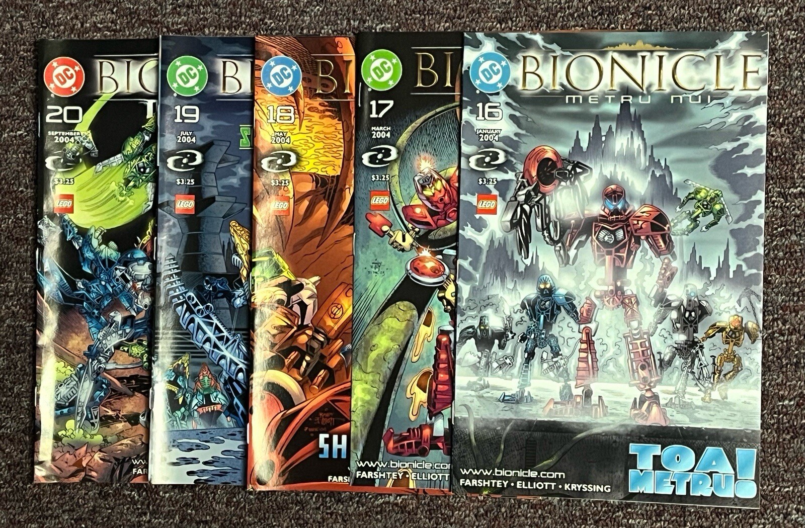 Lego Bionicle Comic Series 1 (2004-05) Issues #16-23, 25-27 Pre-Owned ...