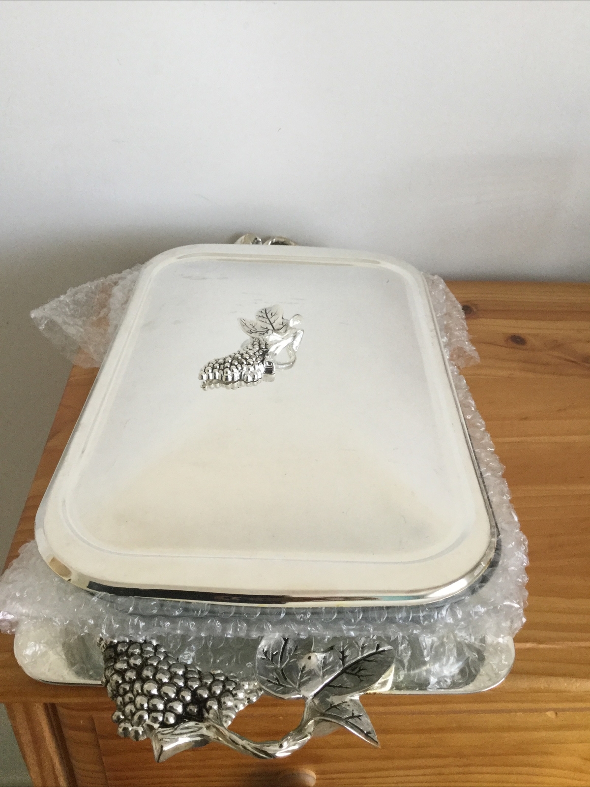 Davco Silver Ltd Silver Plated Grape vine leaf casserole dish set | eBay