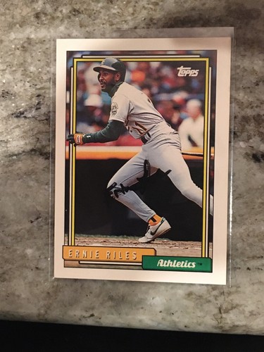1992 (ATHLETICS) Topps #187 Ernie Riles AUTOGRAPH nm/m PSA 10 | eBay