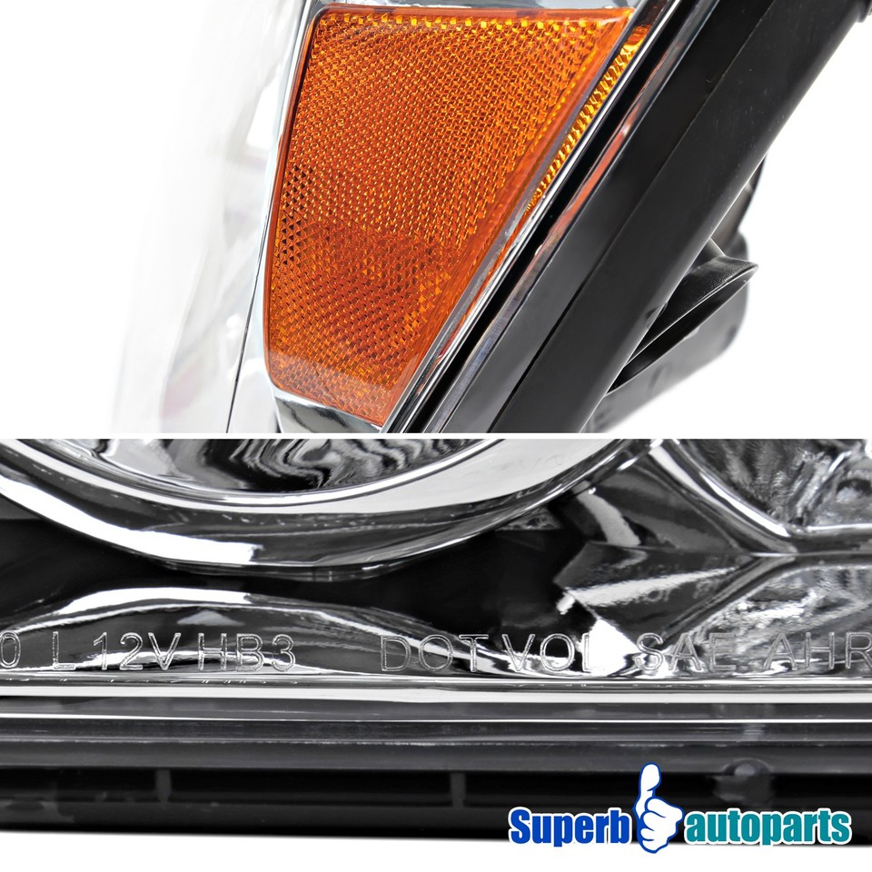 For 2004-2007 Toyota Highlander Halogen Headlights Lamps 04 05 06 07 ...
