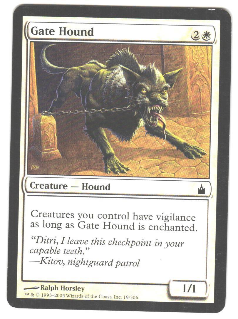 Magic_the_gathering Ravnica: City of Guilds Gate Hound #19 MTG,LP ...