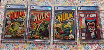 wolverine first appearance Incredible Hulk 180 181 182 and first self titled 1 | eBay