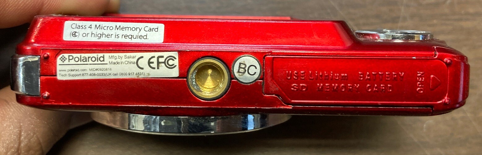 Polaroid IEX29 HD 18 MP Optical Zoom Digital Camera - Red | Untested ...