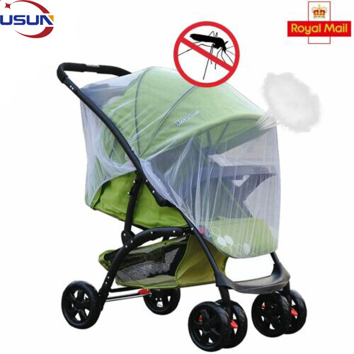 Stroller Pushchair Pram Mosquito Fly Insect Net Mesh Buggy Cover for ...