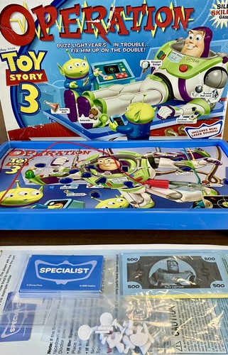 Disney Toy Story 3 Operation Buzz Light Year Board Game Hasbro Complete ...