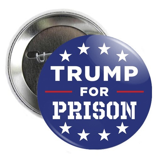 2.25" TRUMP FOR PRISON BUTTON pin badge anti donald jail 2024 kamala ...