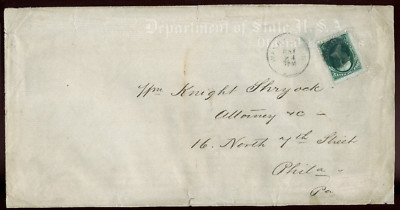 O64 State Dept Used on O.B. Cover ex Hughes, Ackerman, Starnes, Curtis ...