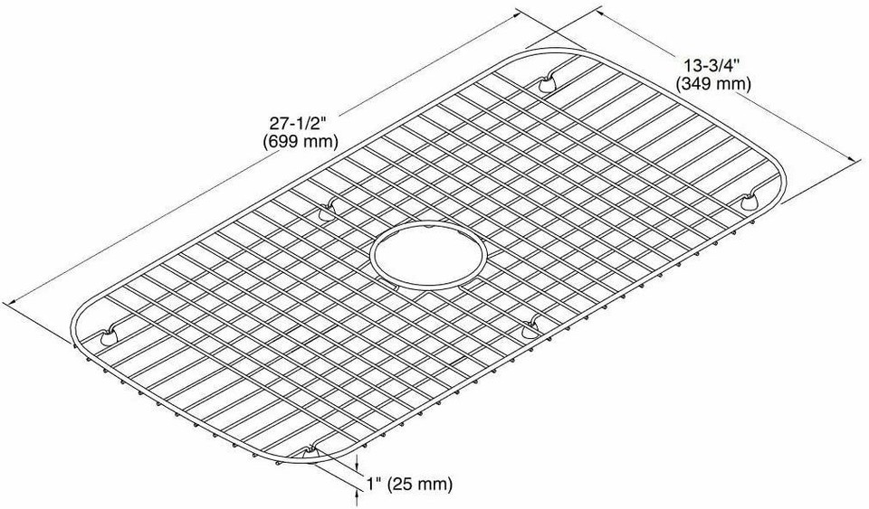 Stainless Steel Rack for Undertone Verse Sink 27.5" x 13.75" - Perfect ...