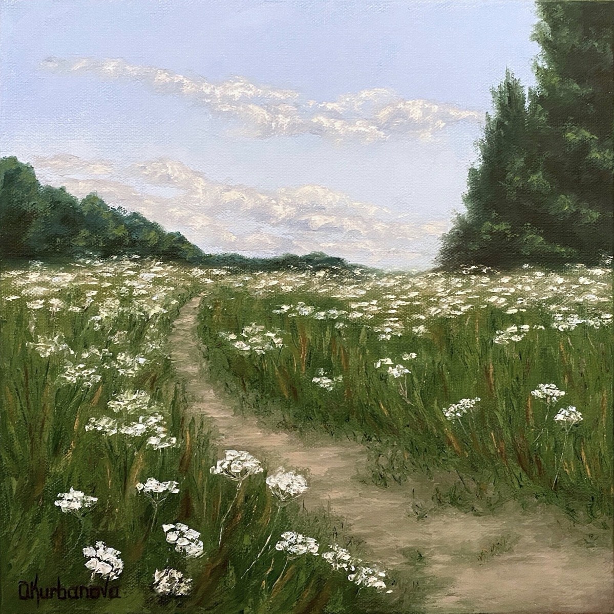 Flowery Meadow Painting