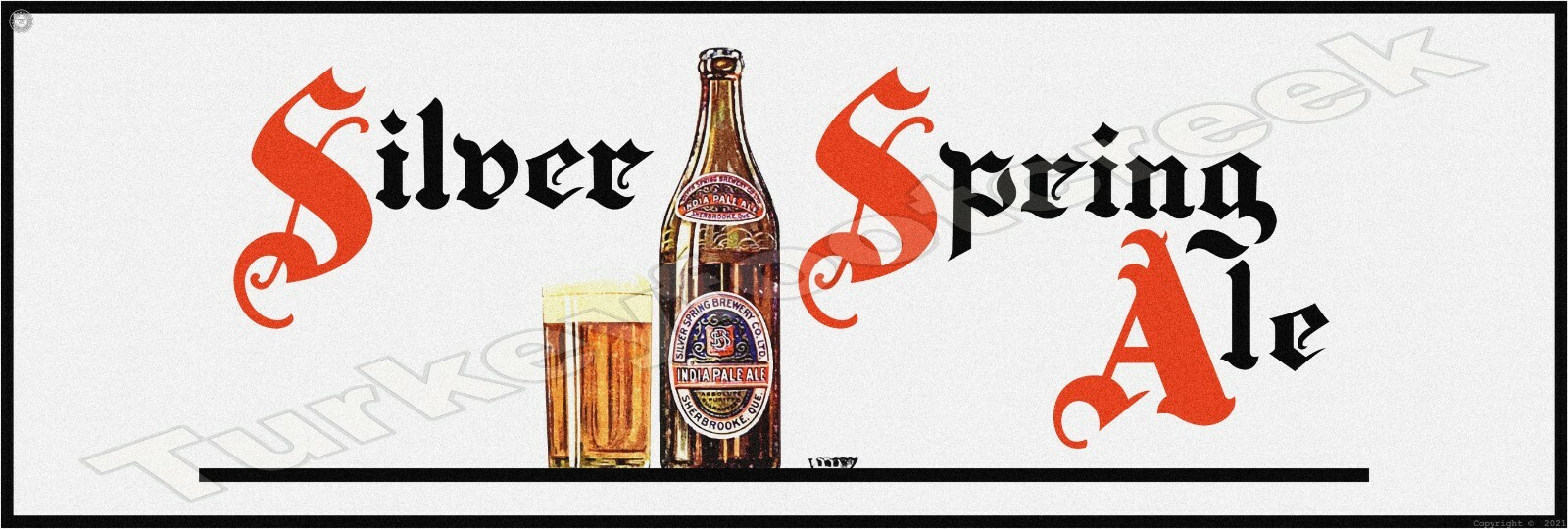 Silver Spring Ale 6" x 18" Metal Sign | eBay