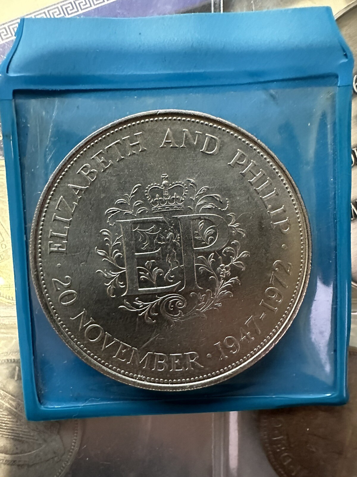 Crown Coin Elizabeth and Philip 20 November 1947-1972 EP Uncirculated ...