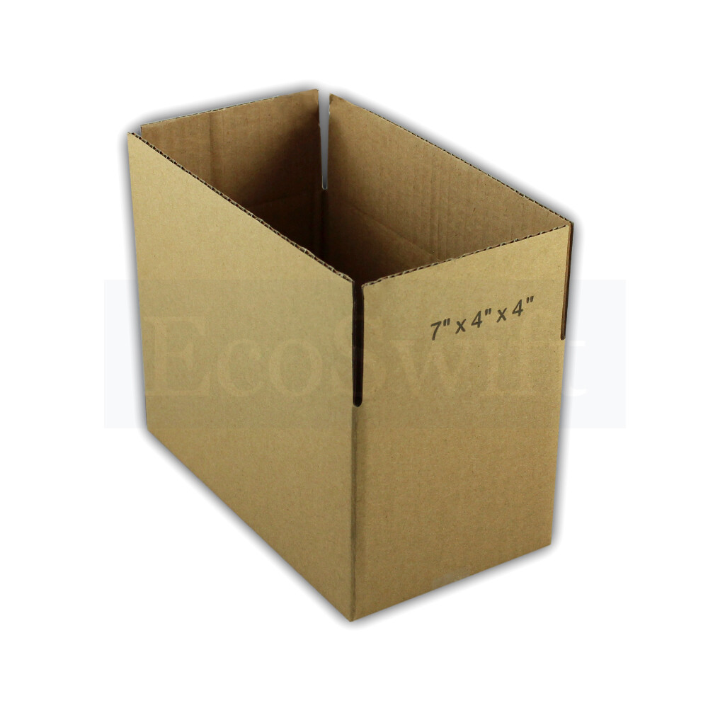35 7x4x4 EcoSwift Cardboard Packing Moving Shipping Boxes Corrugated ...