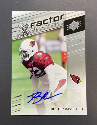 2009 Upper Deck SPx X-Factor Signature Auto BUSTER DAVIS Autograph ...