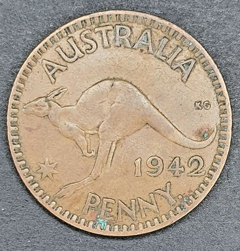 1942 "I" Australia One Penny - King George VI - KM 43 | eBay Australia