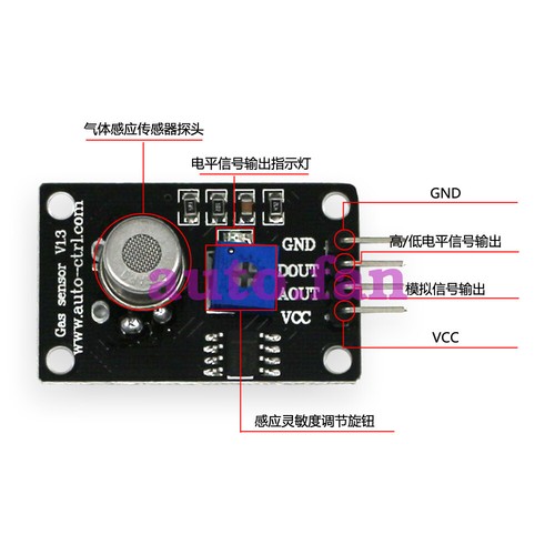 1x natural gas methane gas detection sensor module TGS2611 | eBay