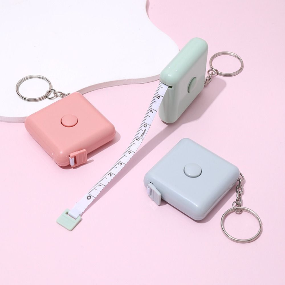 Square Mini Tape Measure Plastic Measurements Tool New Sewing ...