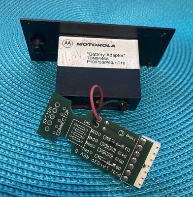Motorola TDN9446A BMS ADAPTER For P10, P50, P60, HT10 Radios using ...