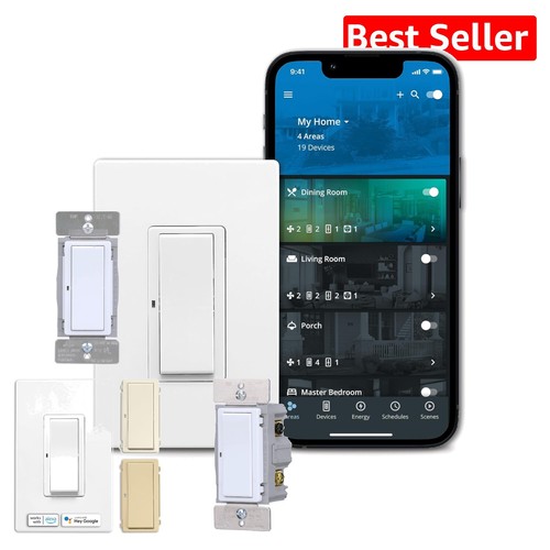 Connect Your Home: Wi-Fi Rocker Switch for Alexa & Google with Color ...