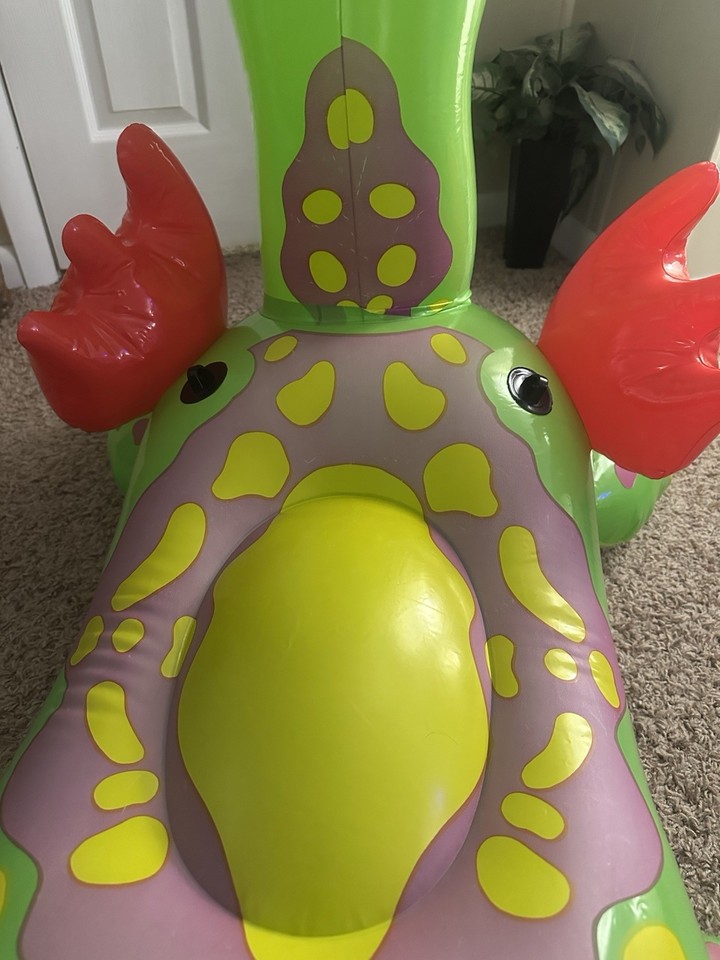 Intex Inflatable Green Dragon Ride On Pool Float 2002 | eBay