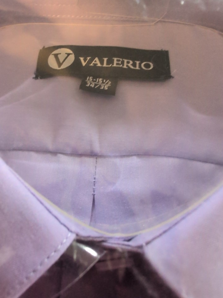 Valerio Modern Fit Dress Shirt Men's 15-15.5 34/35 NEWW/TAG Lavender | eBay