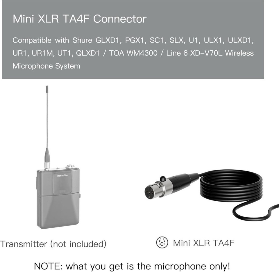 J K Pro Lavalier Lapel Microphone MIC-J 017 Unidirectional Condenser ...
