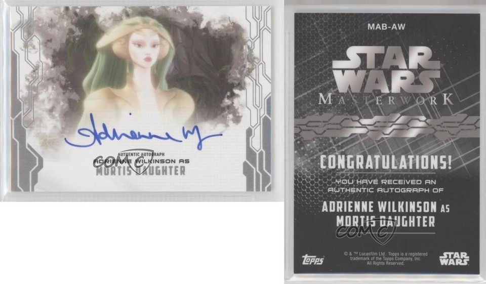 2017 Star Wars Masterwork Horizontal Adrienne Wilkinson Mortis Daughter ...