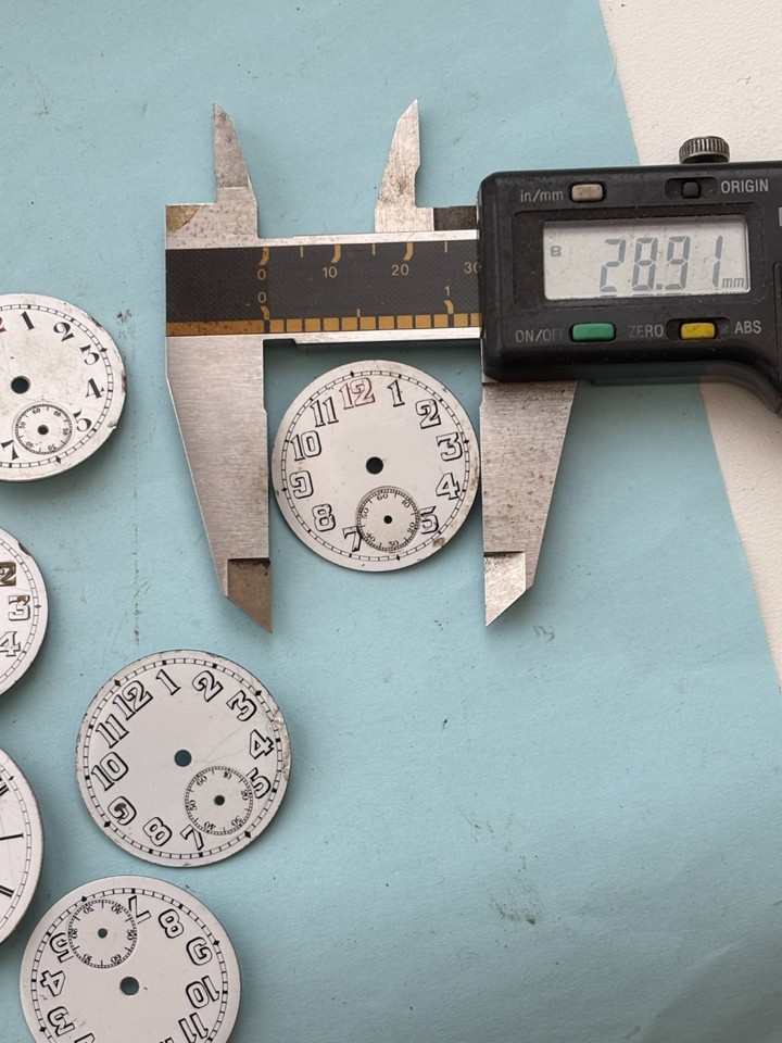 Watchmaker Enamel Dials some WW1 Trench watch BIG JOB lot Enamel ...