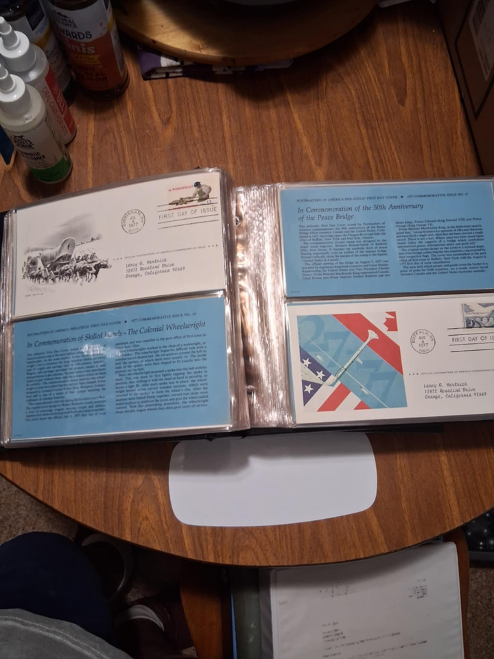US Postmasters of America 1st Day Covers Commemoratives 1/1/76-6/29/81 ...