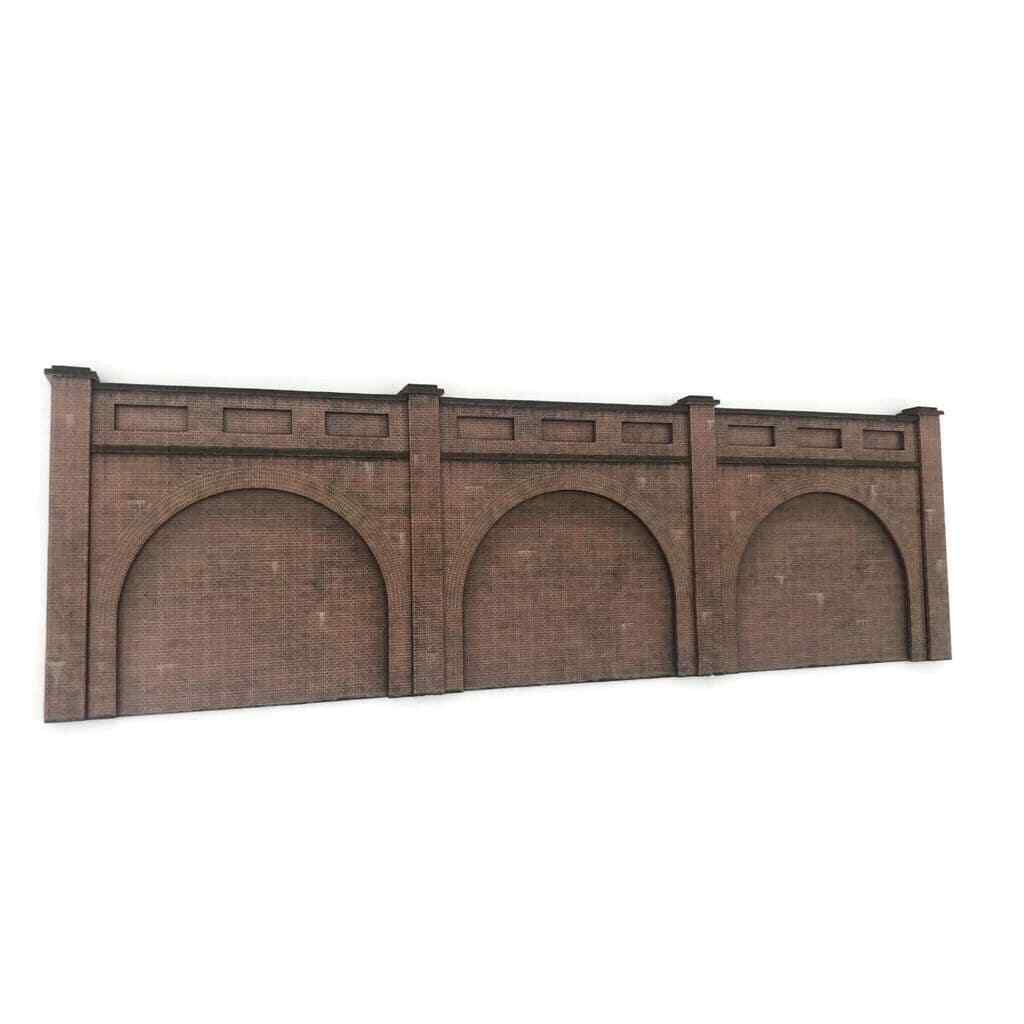 RED BRICK RAILWAY ARCHES (PACK OF 3) OO GAUGE 1:76 SCALE MODEL RAILWAY ...