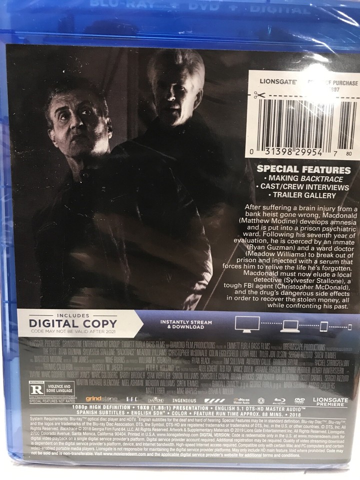 📀 Backtrace (BLU-RAY/DVD/Digital) NEW FREE SHIPPING (read Description) 31398299547 | eBay