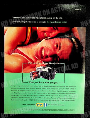 Sony Handycam Camcorder 1999 Trade Print Magazine Ad Poster ADVERT ...