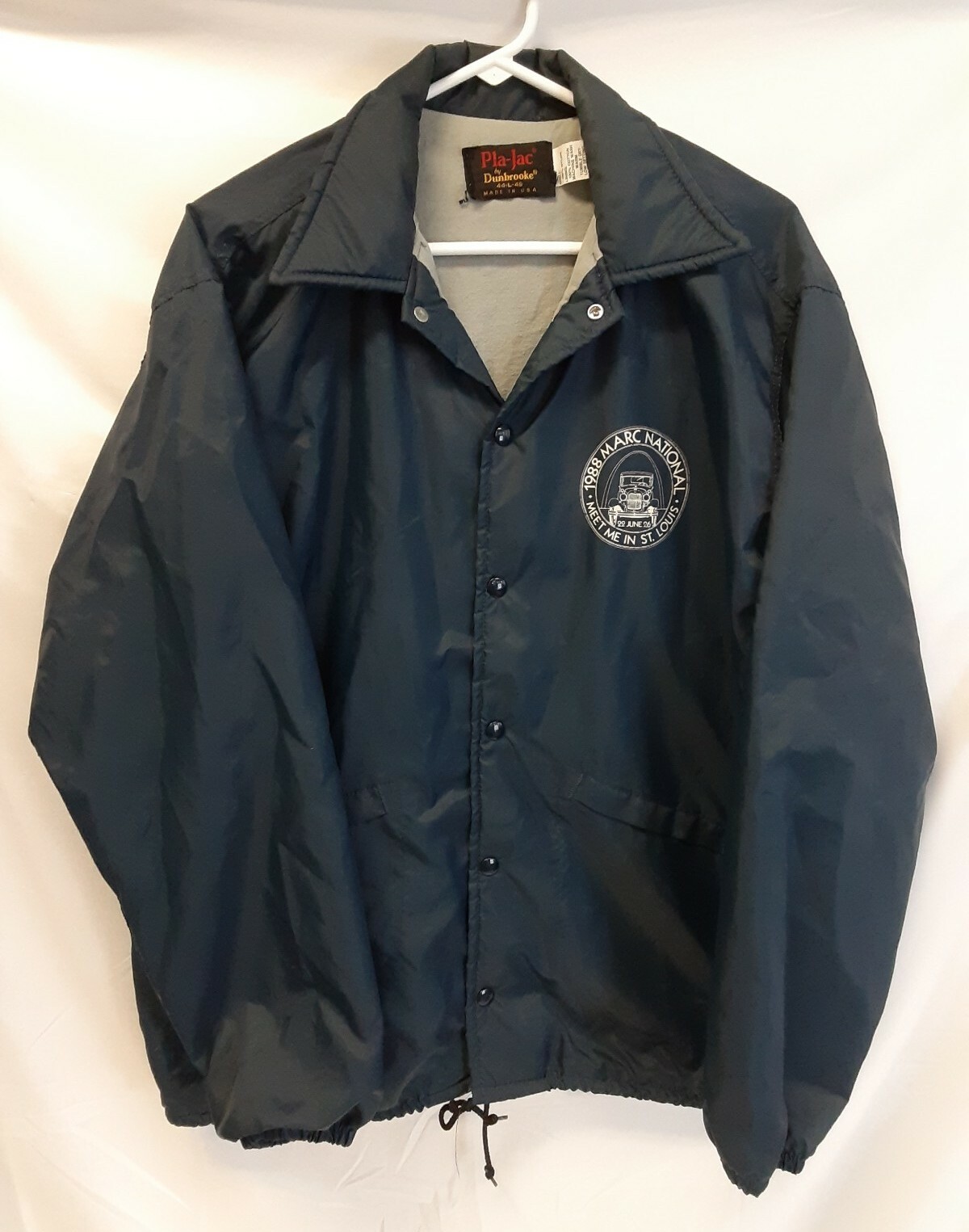 1988 MARC NATIONAL STL Retro Coaches Jacket Snap-Fron… - Gem