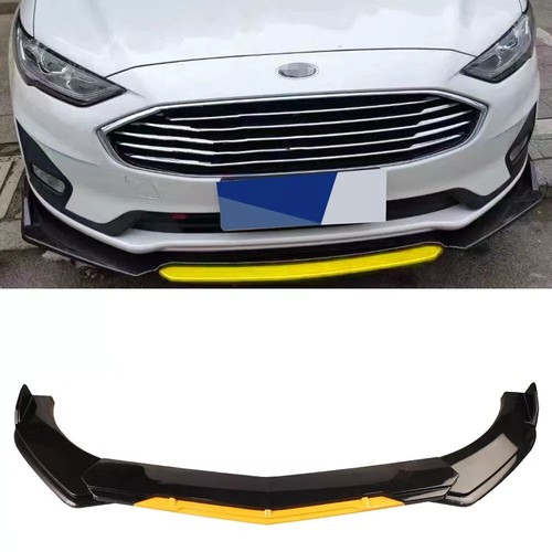 For Ford Fusion Front Bumper Lip Spoiler Splitter Diffuser Glossy Black ...