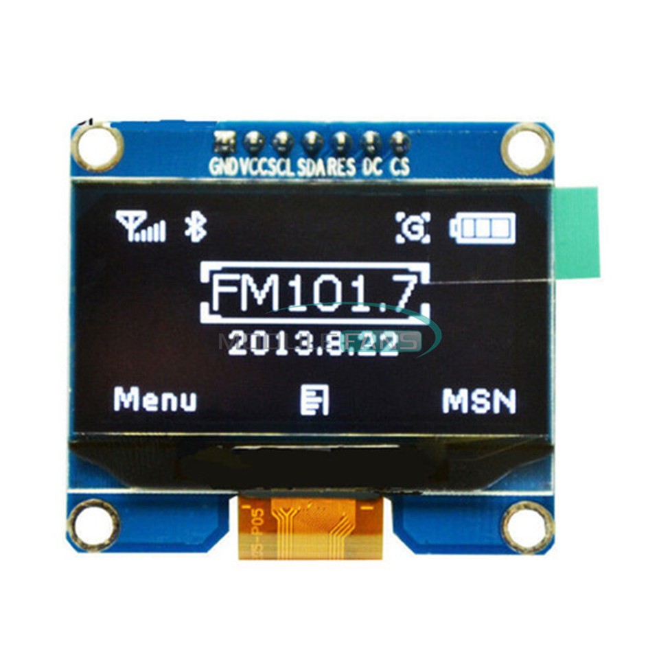 1.54" inch White OLED Display Module SSD1309 SPI Interface 128x64 3.3 ...