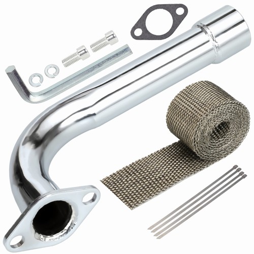 Exhaust Header Pipe For 301cc 8hp 420cc 13hp GX240 Mini Bike Go Kart ...