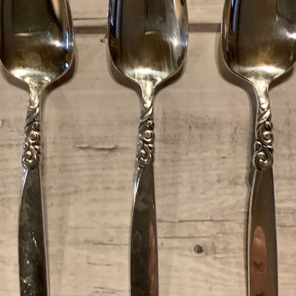 3 Oneida Silver Community South Seas Silverplate Flatware Teaspoon ...