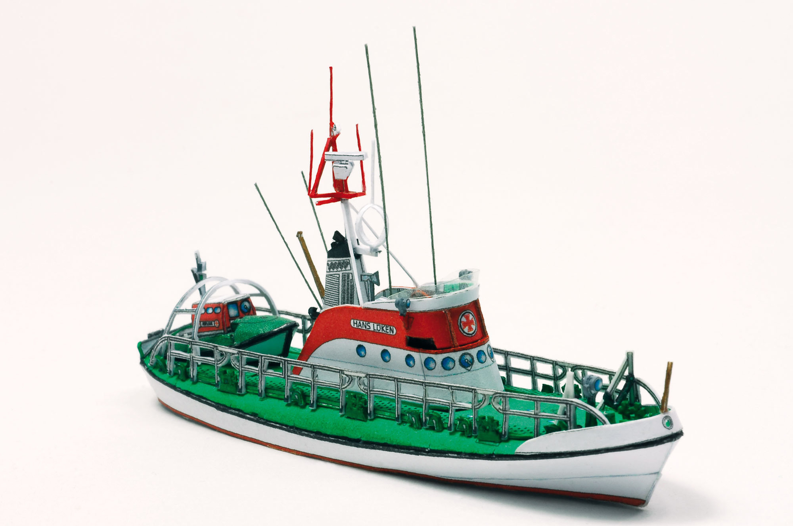 Kartonmodell Seenotrettungskreuzer John T. Essberger, Georg Breusing ...