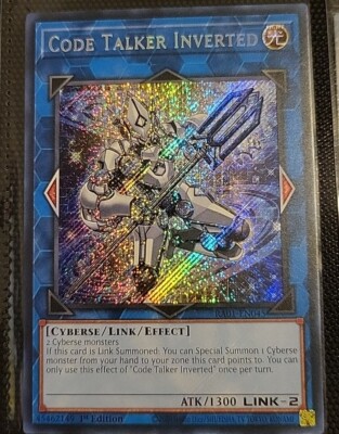 Yugioh Code Talker Inverted RA01-EN045 Secret Rare 1st Edition | eBay
