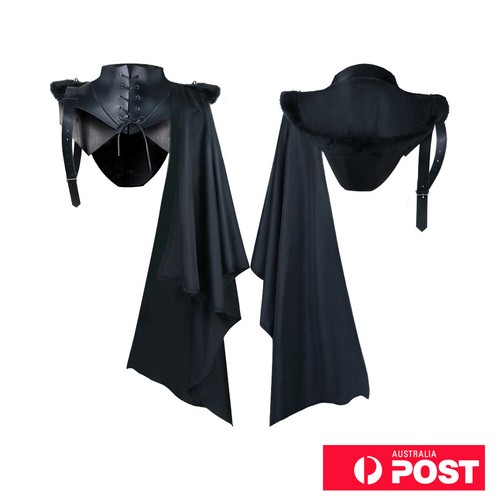 Grim Reaper Cape Halloween Party Devil Costume Vampire Cloak Men ...