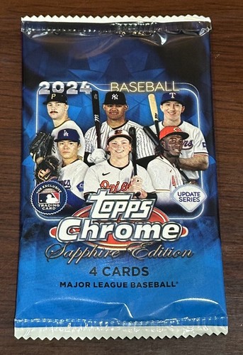 2024 Topps Chrome Update Series Baseball Sapphire Edition Factory ...