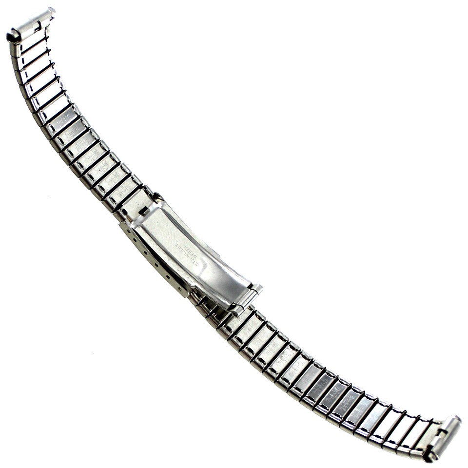 13mm Spiedel Stainless Steel Ladies Flip Open Clasp Watch Band | eBay