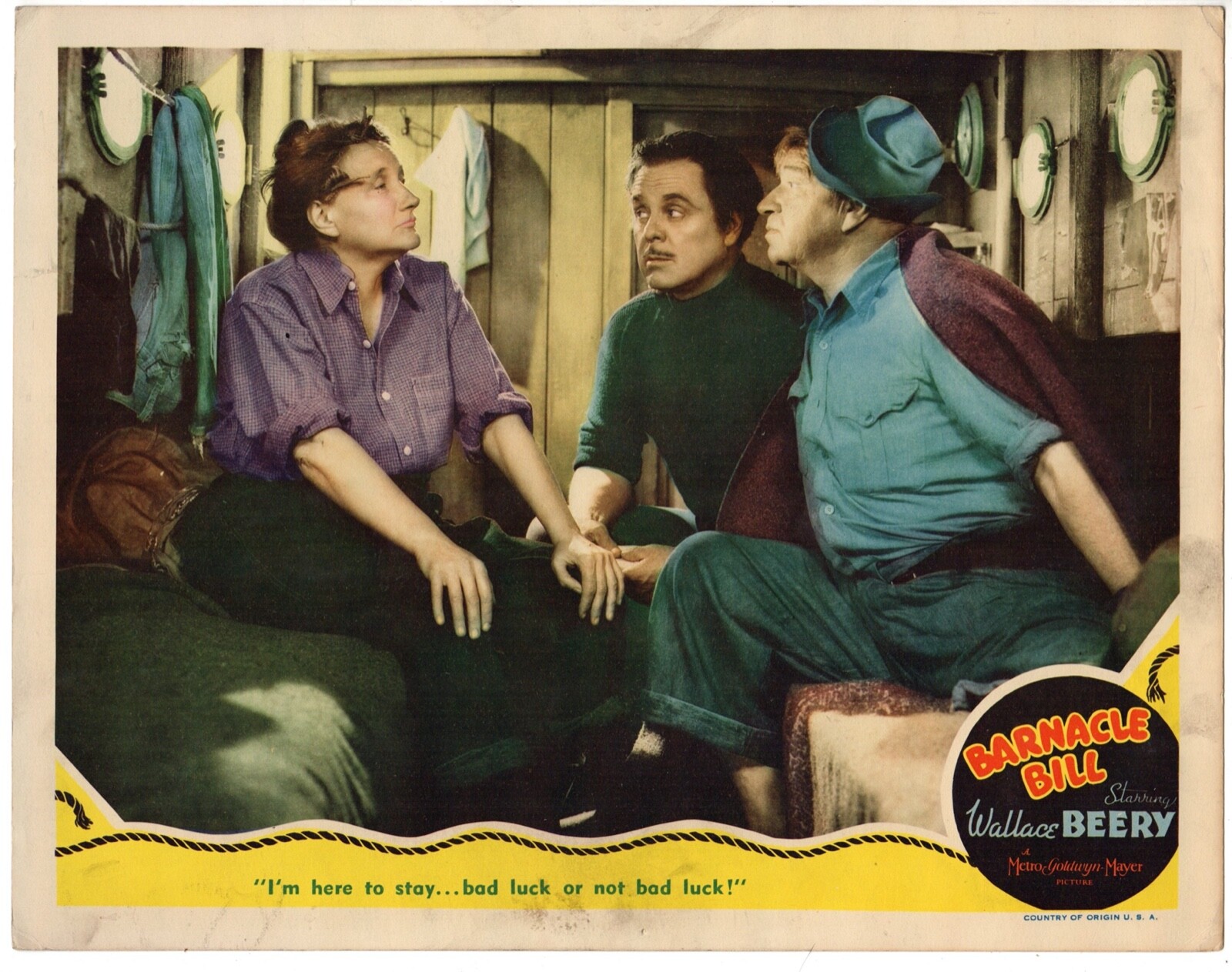 *BARNACLE BILL (1941) Marjorie Main With Fishermen Wallace Beery & Leo Carrillo | eBay